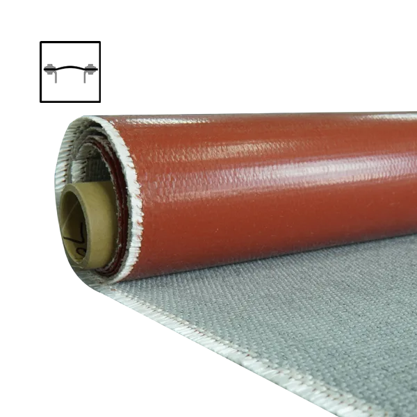 2000gsm 1.6mm Silicone and PU Coated Fiberglass Fabric for Expansion ...